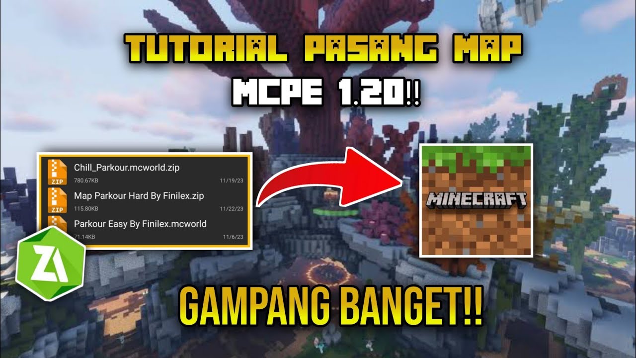 Tutorial Pasang Map Ke Dalam Minecraft TERBARU!! GAMPANG BANGET CUMA 4 MENIT!! - YouTube