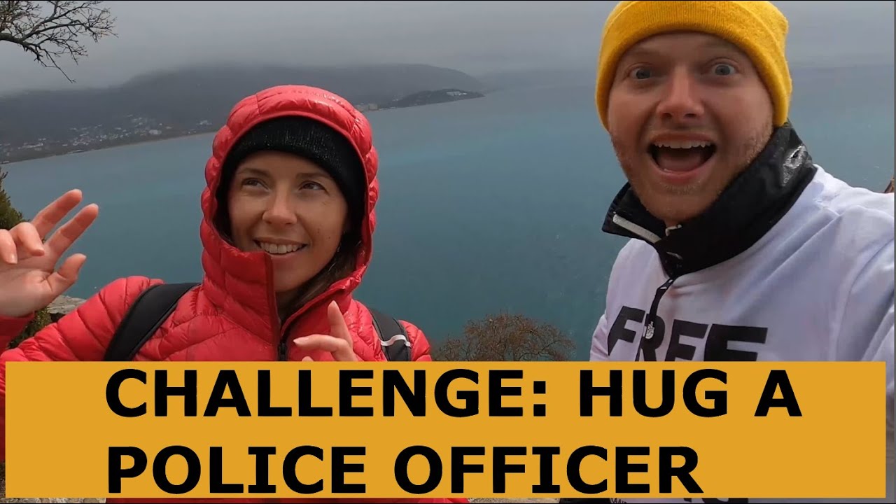 Day 41 - Ohrid, North Macedonia - 10 free hugs + Challenge (Hug police ...