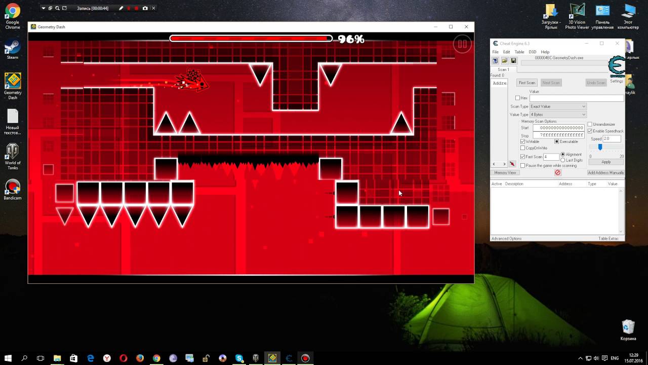 Geometry Dash [2.01] Stereo Madness with speed 2.0x(3 coins) - YouTube