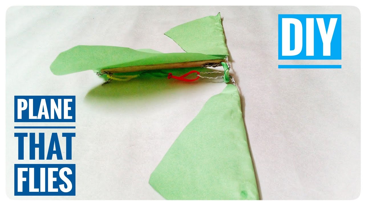 How To Make Plane That Flies Using Only Paper And Rubber Bands | Easy ...