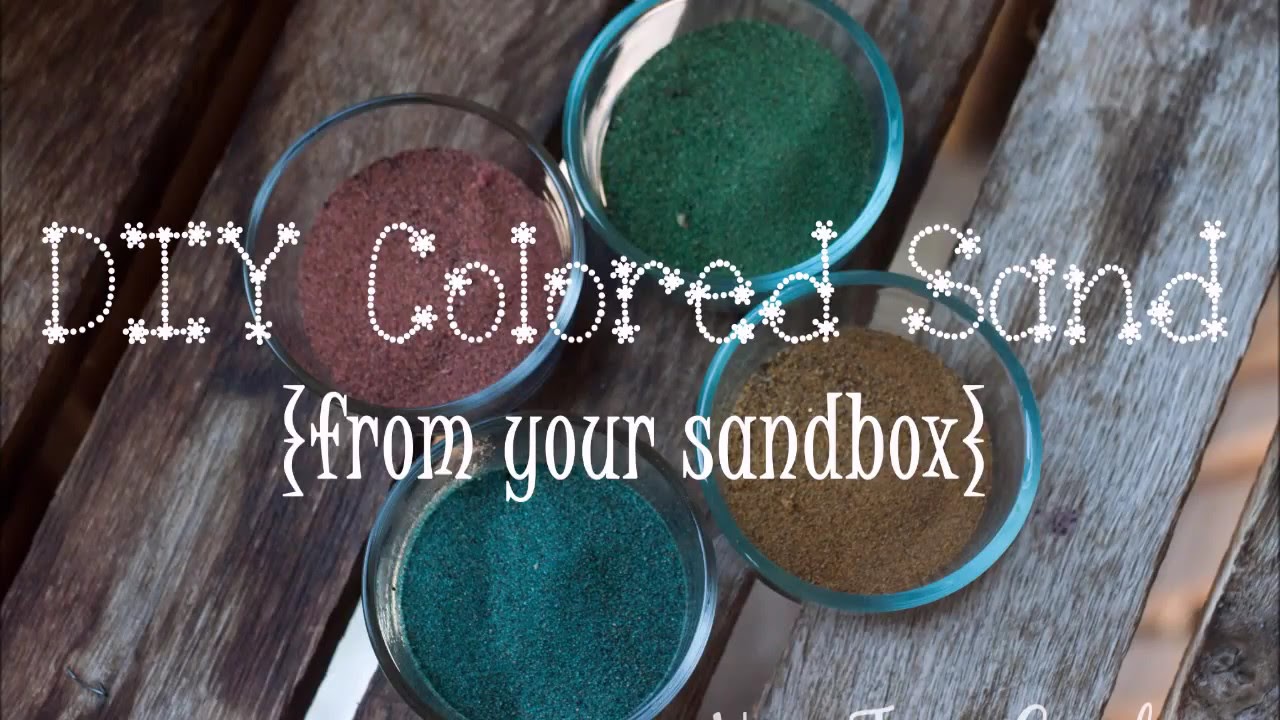coloring sand - YouTube