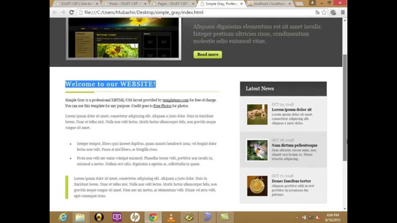 Php And Mysql Lecture In Urduhindi By Sir Mubashir 16 08 2015 Cep Ssuet Wordpress Part2 9611