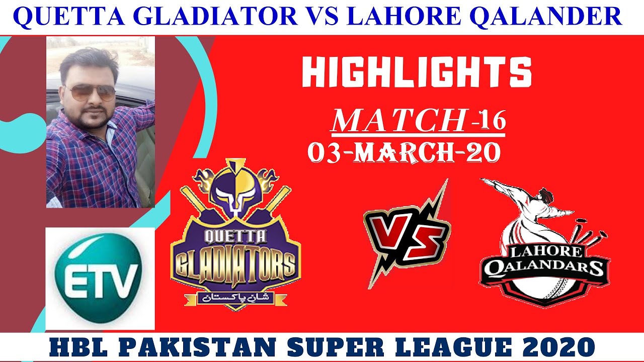 🔵Highlights PSL Match 16 | full Match |PSL 2020 |Watch Live Cricket ...