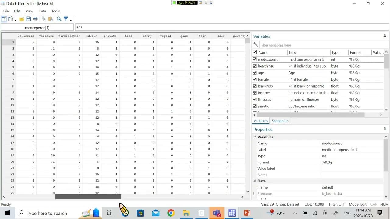 12. IV 2SLS compare OLS Stata (health.dta) - YouTube