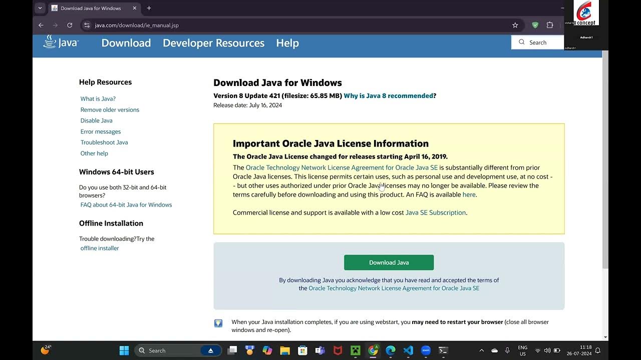 Day 1 - Installation of Java, VSCode, First Java Program - YouTube