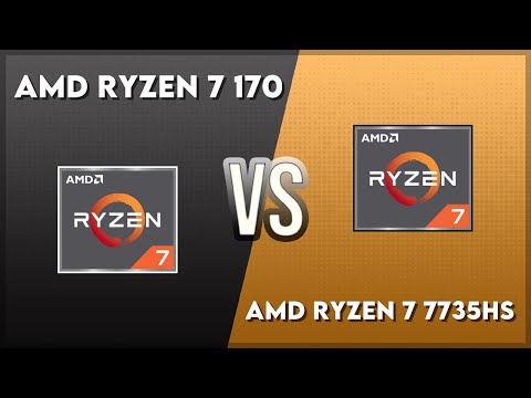 AMD Ryzen 7 170 vs AMD Ryzen 7 7735HS Technical Comparison