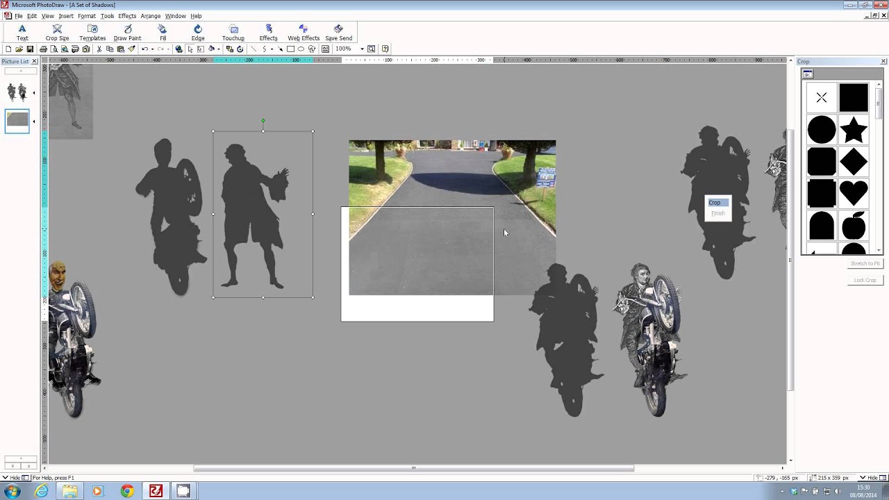 A Set of Shadows Creation in Microsoft Photodraw (Image Editing ...
