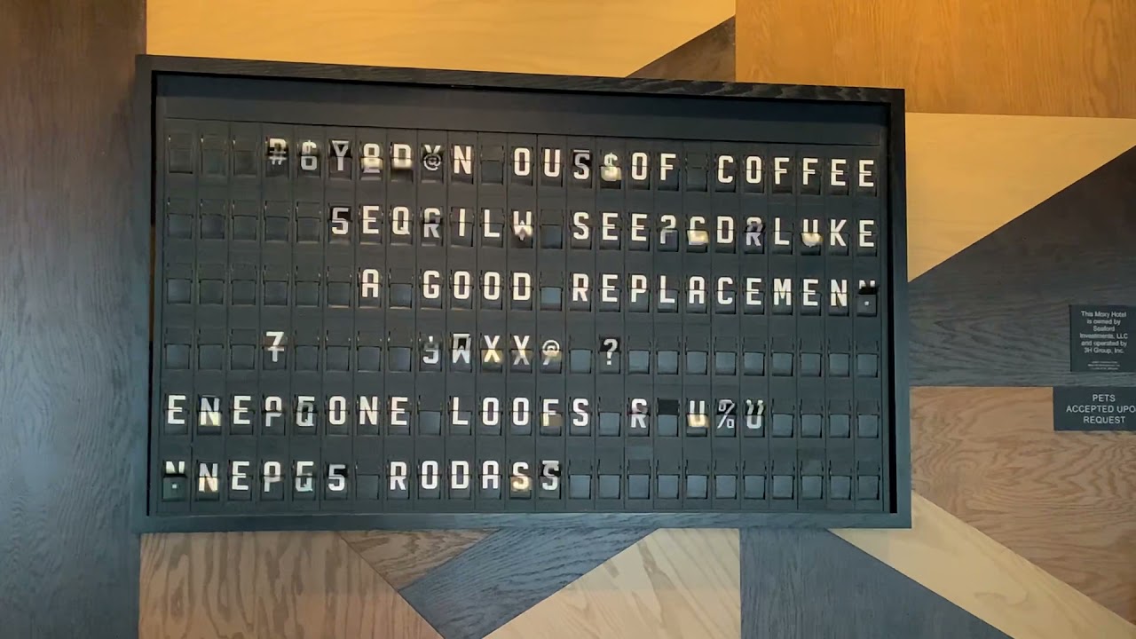 Train Station Flip Sign - YouTube