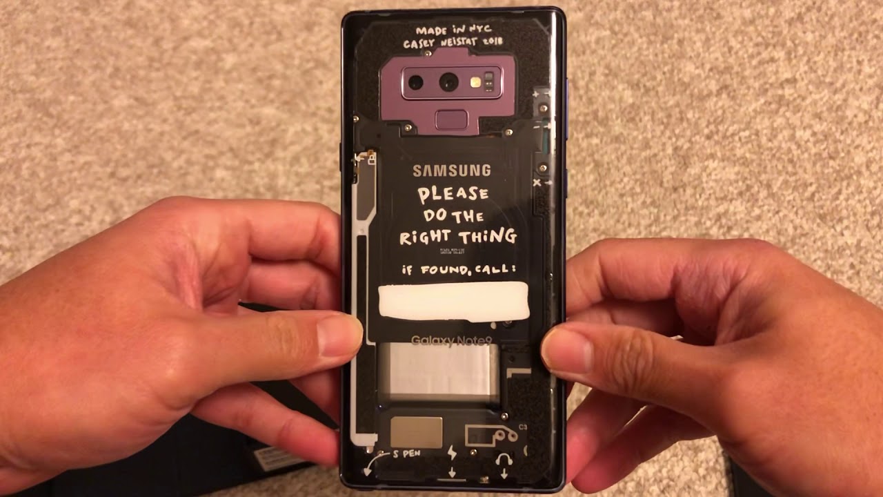 Samsung Galaxy Note 9 Casey Neistat custom unboxing - YouTube
