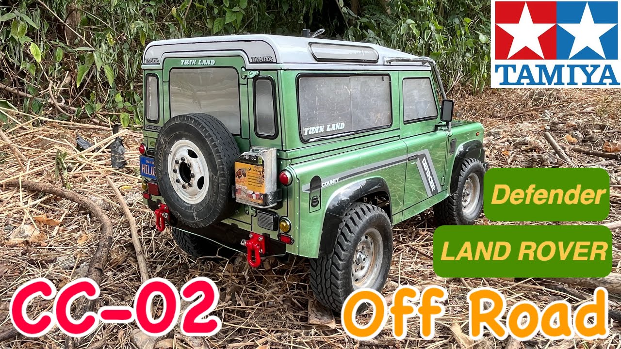 田宮Tamiya cc02 land rover defender 90 1/10 off road - YouTube