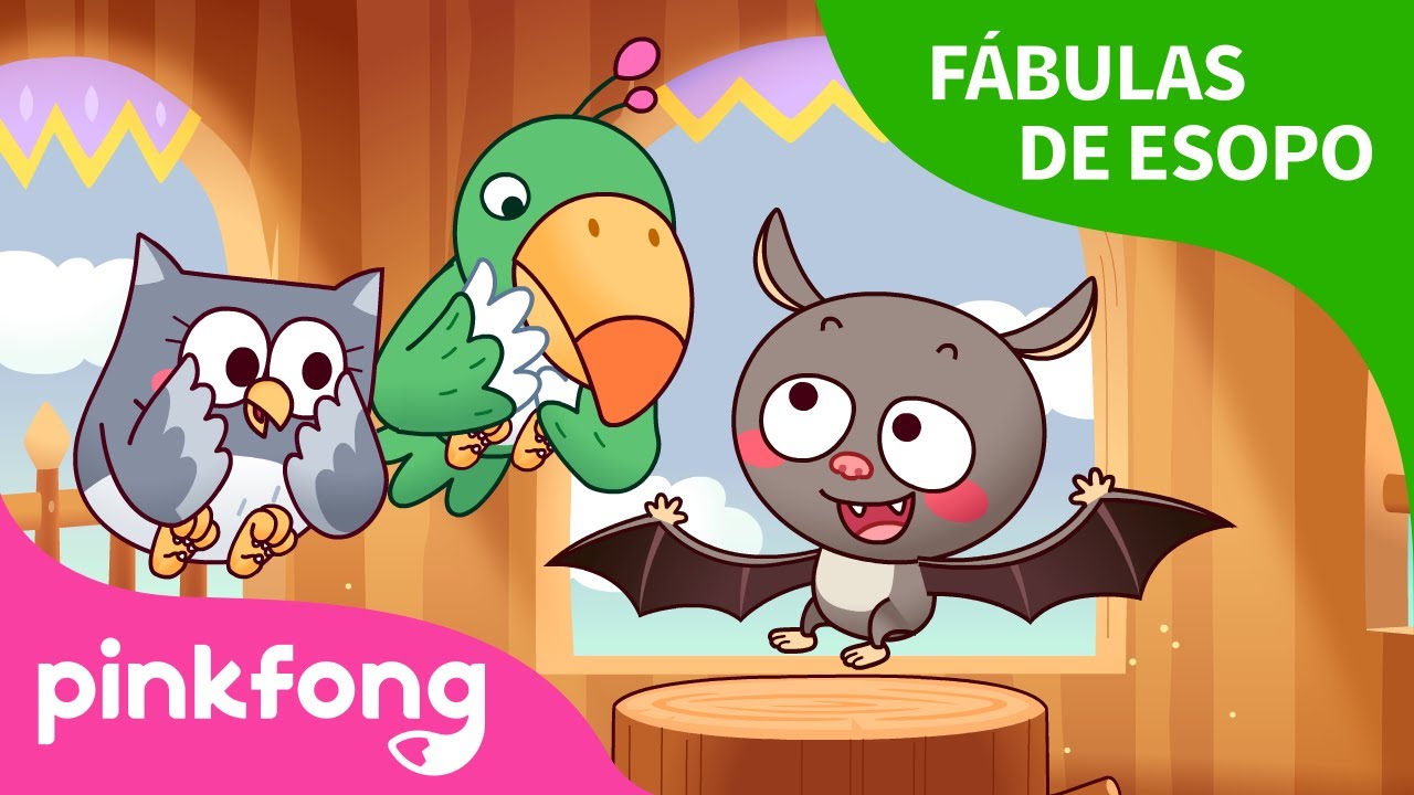 El Murciélago, la Bestia y el Ave | Fábulas de Esopo | Pinkfong Cuentos ...