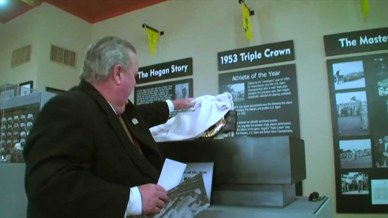Ben Hogan Museum, receives Hickok Belt - YouTube