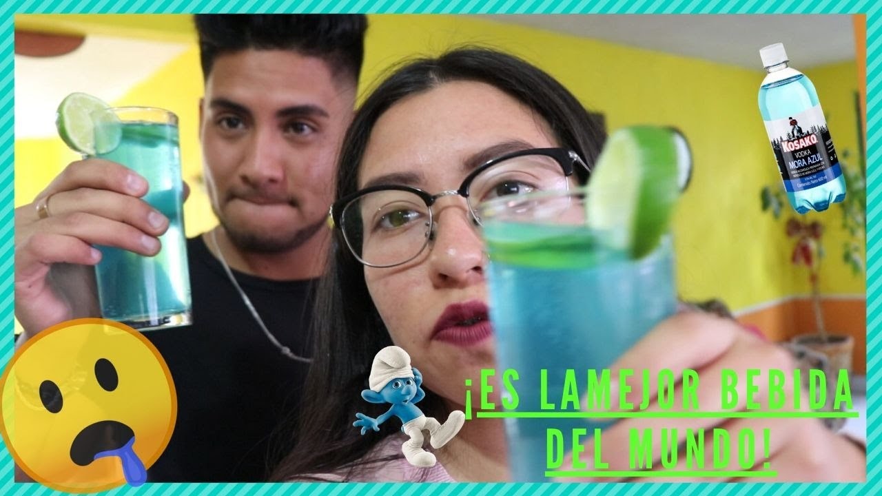 PREPARAMOS LA FAMOSA BEBIDA DE PITUFOS 💙🍸🧞‍♂️🥤💙 Azulitos 🥤 Blue's 🥤 ...