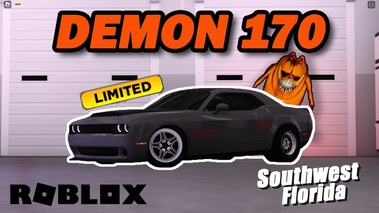 Roblox | Southwest Florida beta วิธีรับรถลิมิเต็ด HALLOWEEN DEMON 170 ...