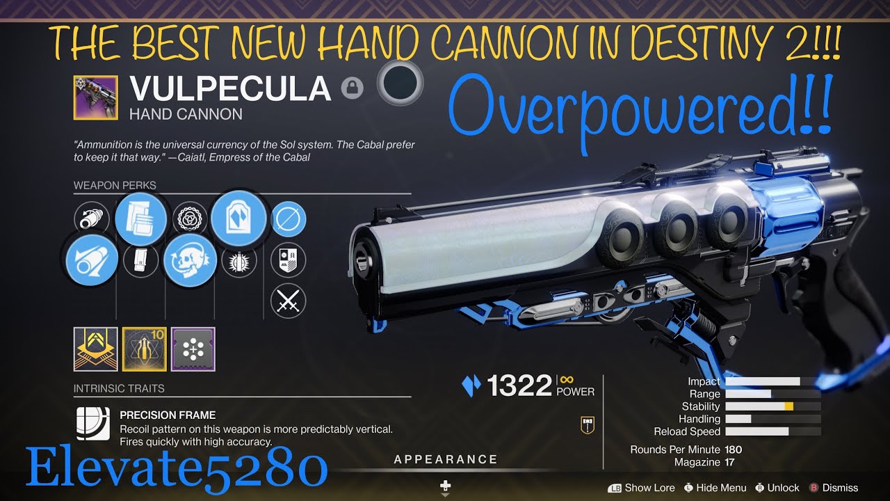 The Best New Hand Cannon in Destiny 2 | Season of The Lost - YouTube