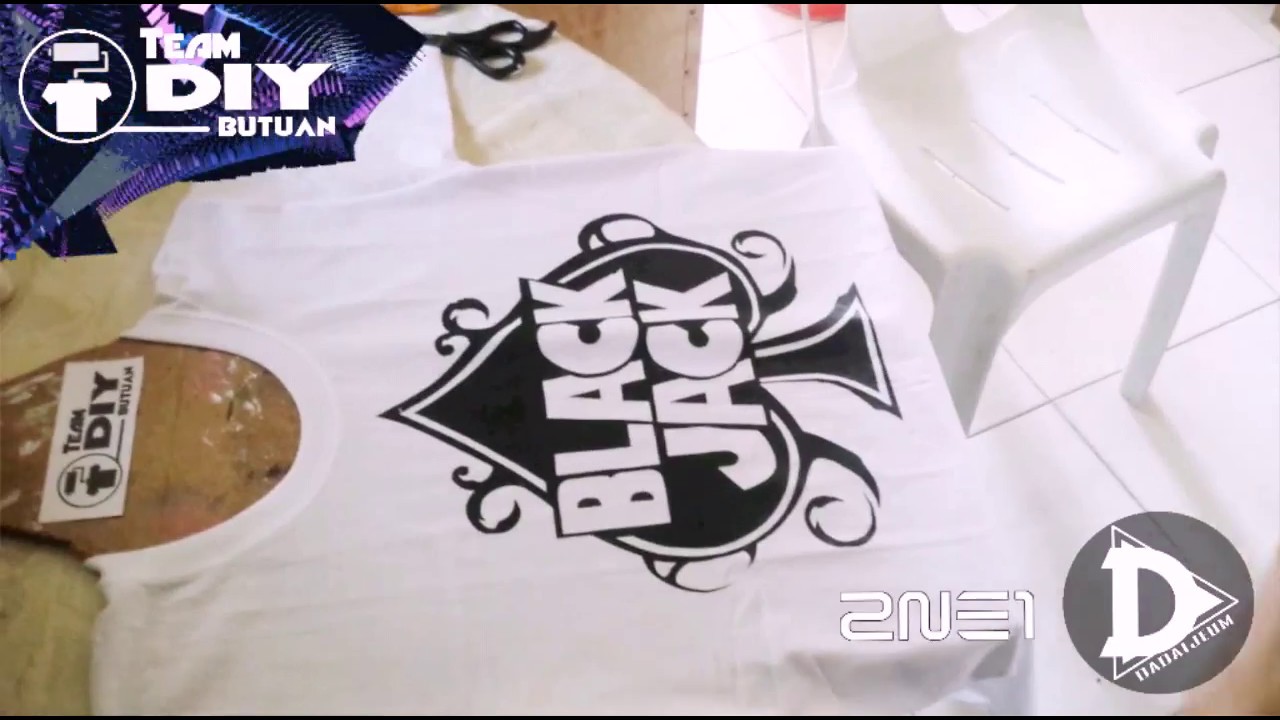 Team DIY Butuan | 2ne1Black Jack (Shirt Printing) - YouTube