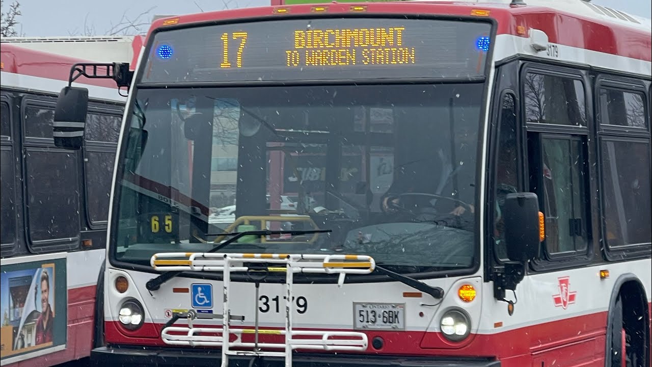 Part 1/2 TTC Bus Ride Nova LFS 2018 3179 17 Birchmount from Steeles ...