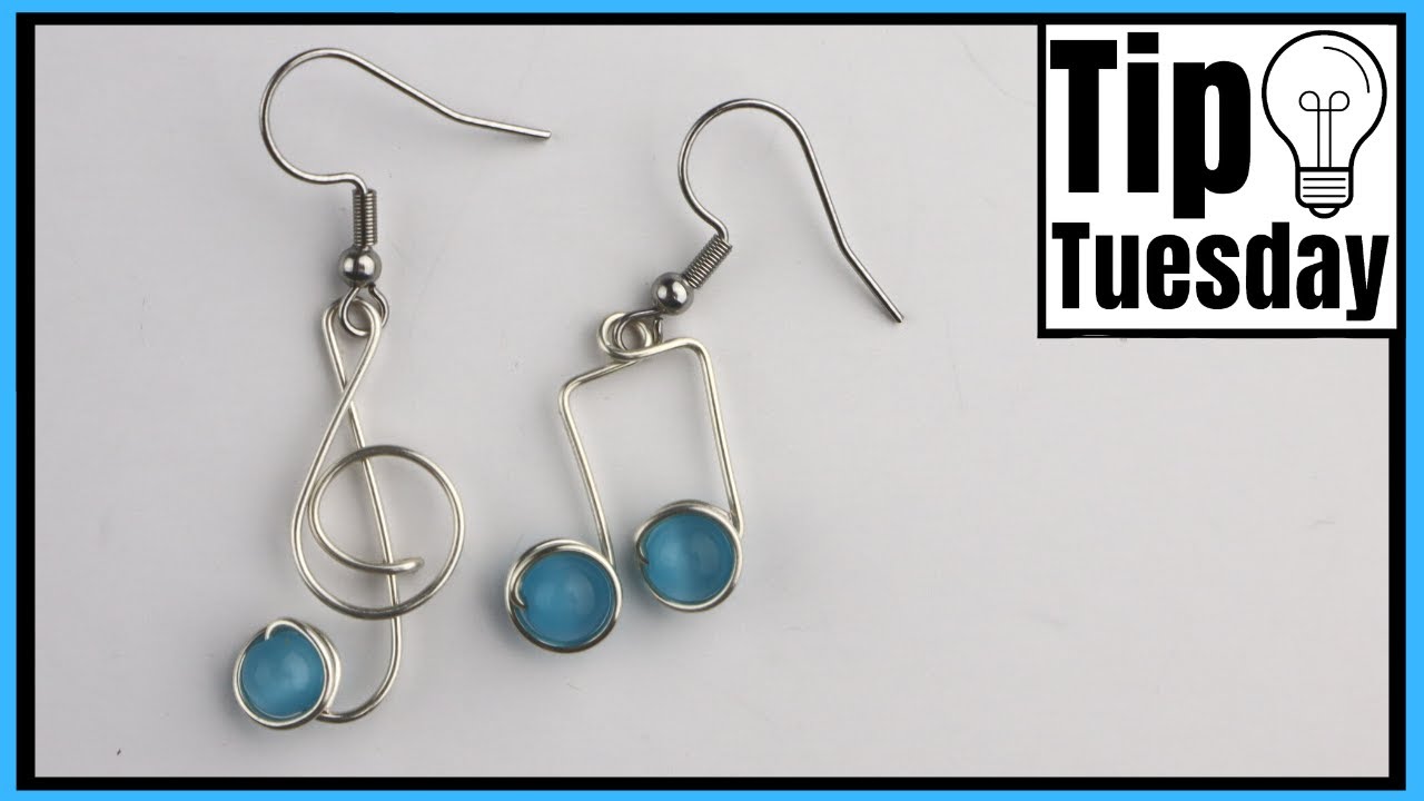 Treble Clef and Music Notes Earrings Tip Tuesday Tutorial - YouTube