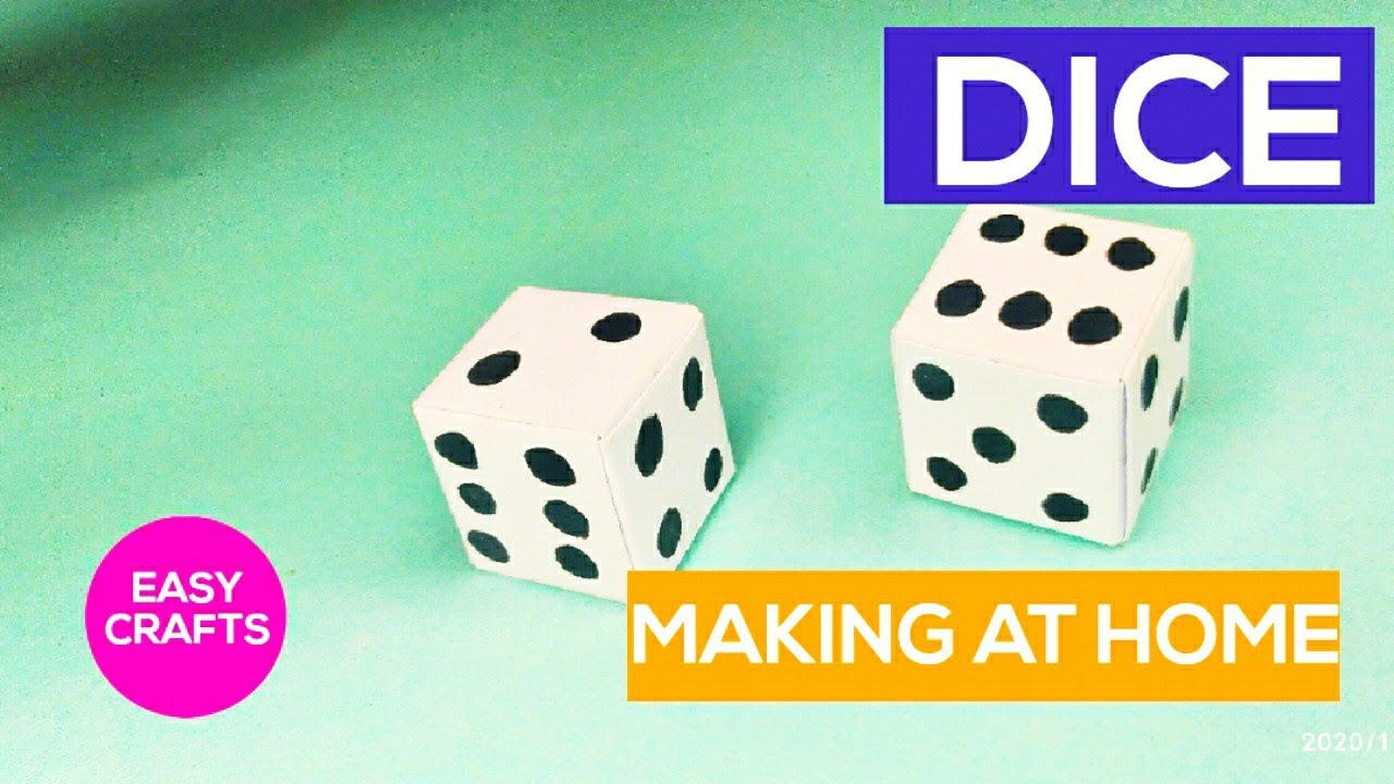 How to make paper dice [ Very Easy ] - YouTube