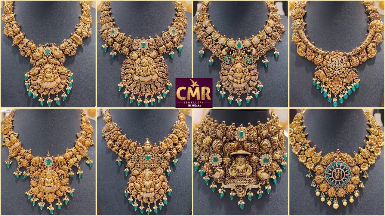 3 lakhs to 5 lakhs broad heavy necklaces with detailing work | Handmade ...