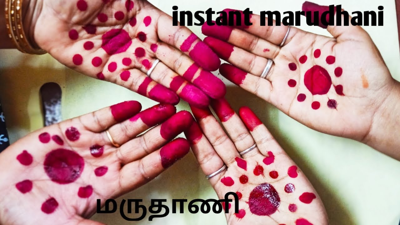 மருதாணி தமிழ் || 2 பொருள் போதும் Instant Marudhani without Marudhani ...
