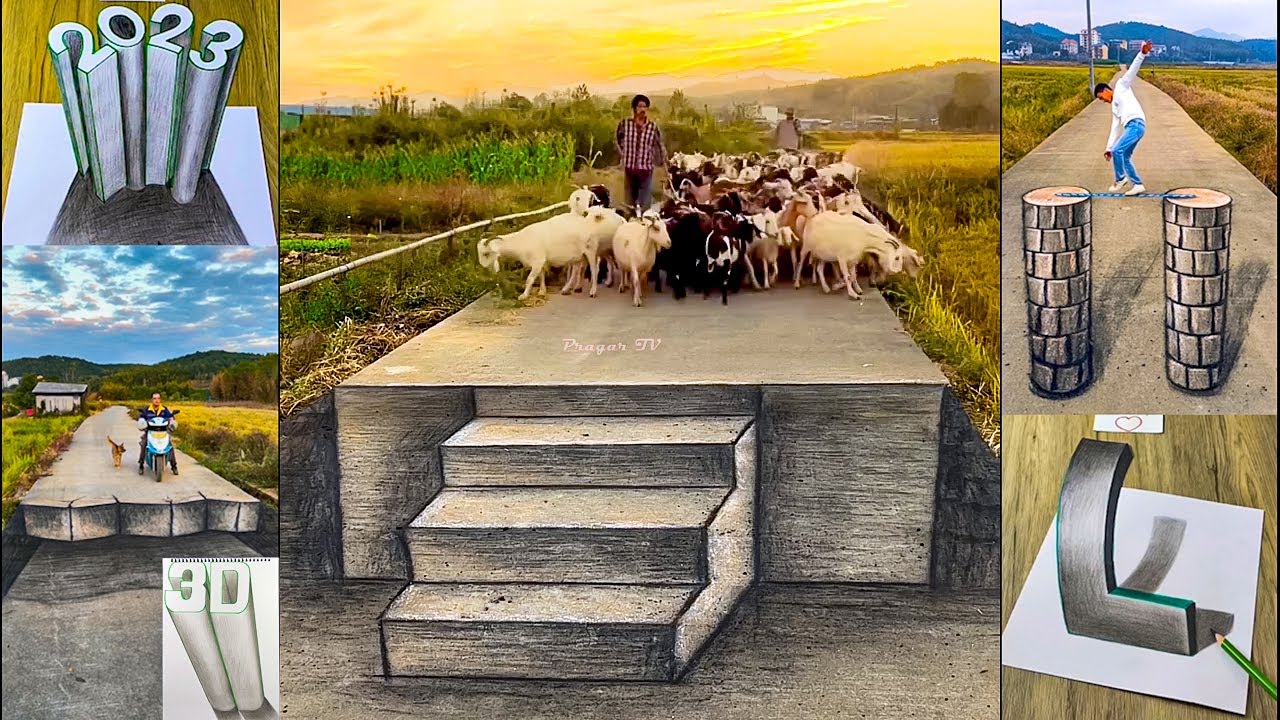 3D Art Work Painting On The Road - YouTube