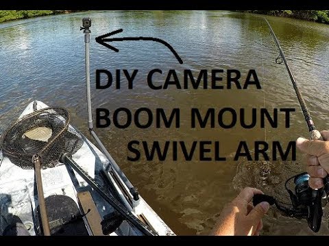 DIY 360 swivel boom camera mount for kayaks - YouTube