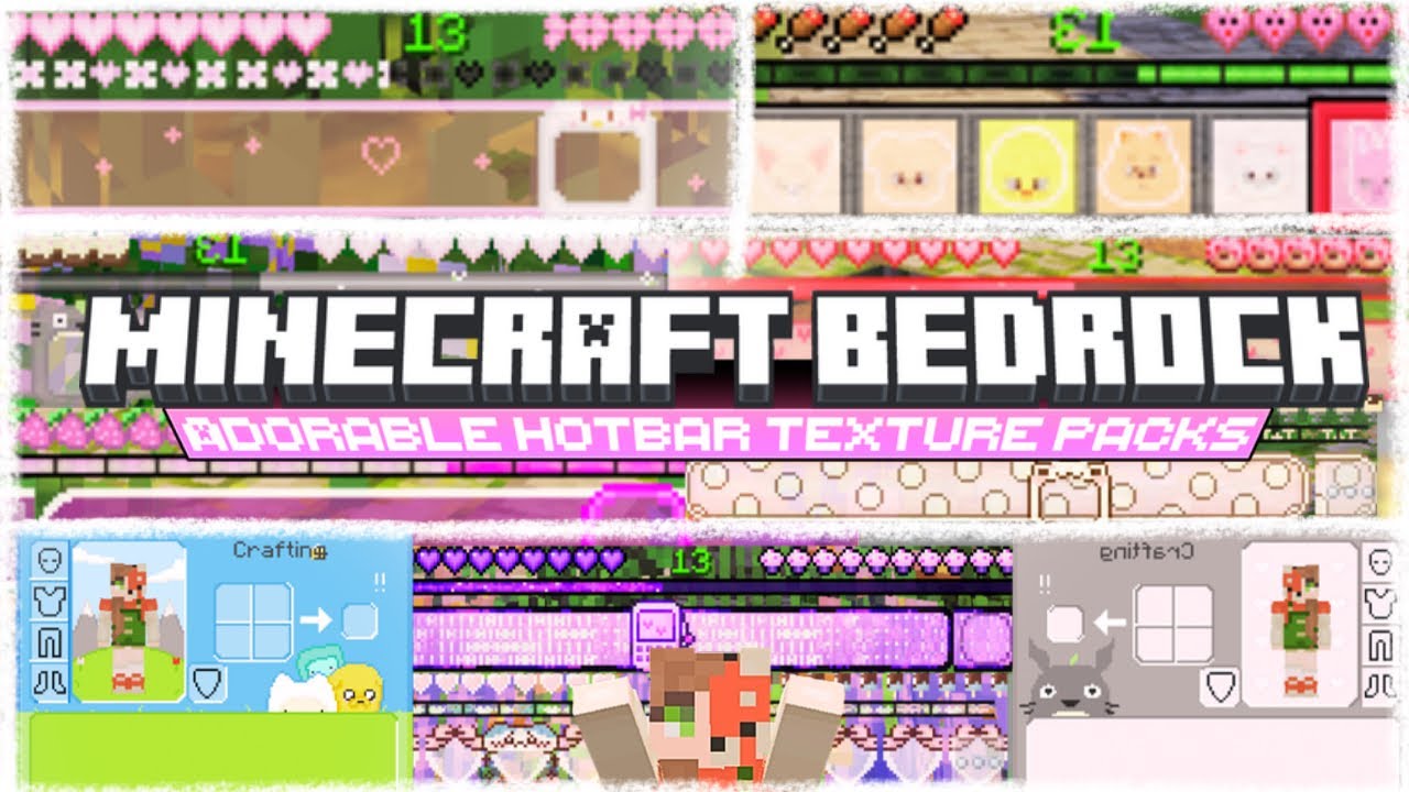 13 NEW Hotbar GUI Texture Packs | Minecraft PE & Bedrock 1.21 *+: 💜 ...