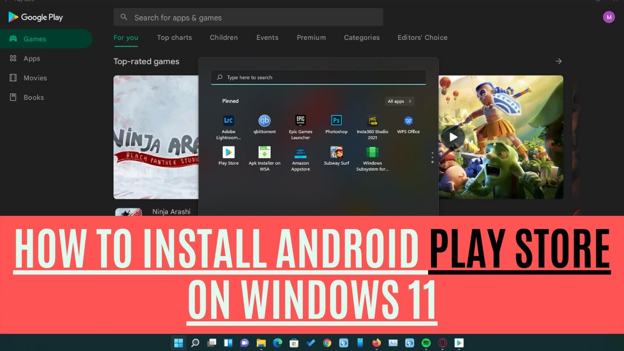 Windows subsystem for android windows 11, How to download ANDROID PLAY ...