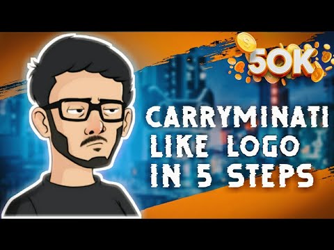 How to make CarryMinati like Logo 🔥 | With Voice-over | In 5 steps ...