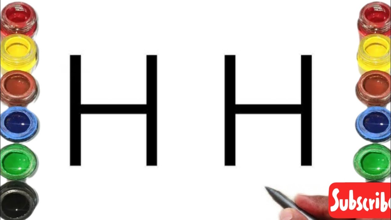 How to Draw Chair from Letter H easy | Chair Drawing for Kids, Toddlers ...