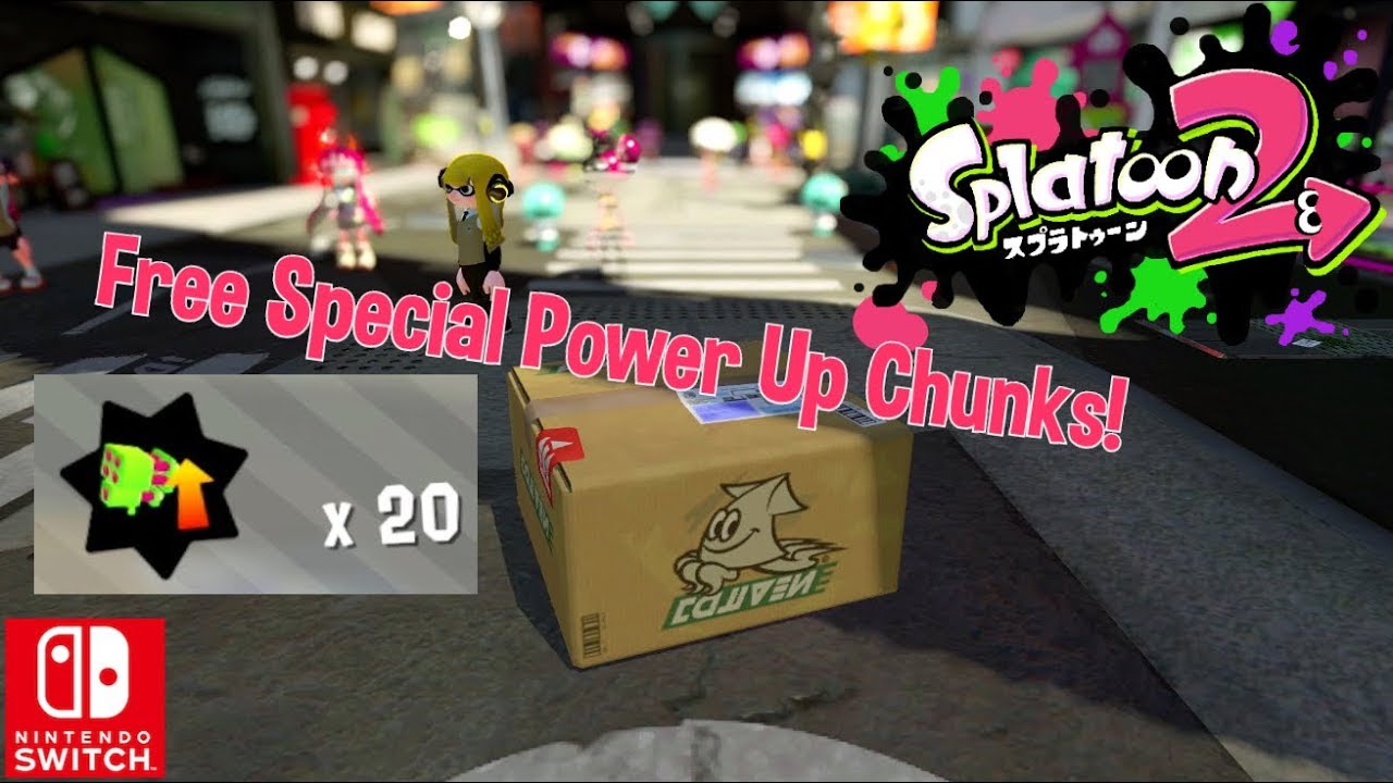 Nintendo Splatoon 2 Free Special Power Up Chunks x 20 Gameplay Switch ...