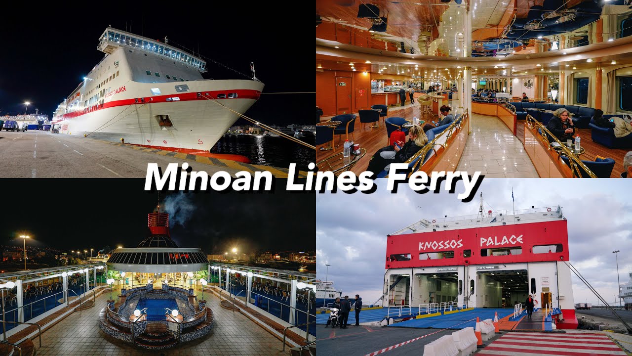 Minoan Lines Ferry Tour : overnight from Athens to Crete - YouTube