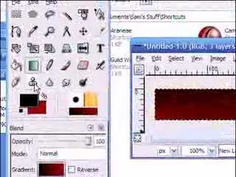 GIMP Tutorial - Making a Simple Banner - YouTube