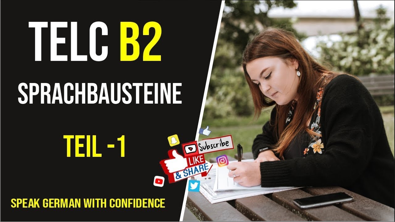 💯 TIPPS + ERKLÄRUNGEN | TELC B2 Sprachbausteine | TELC B2 Prüfung - YouTube
