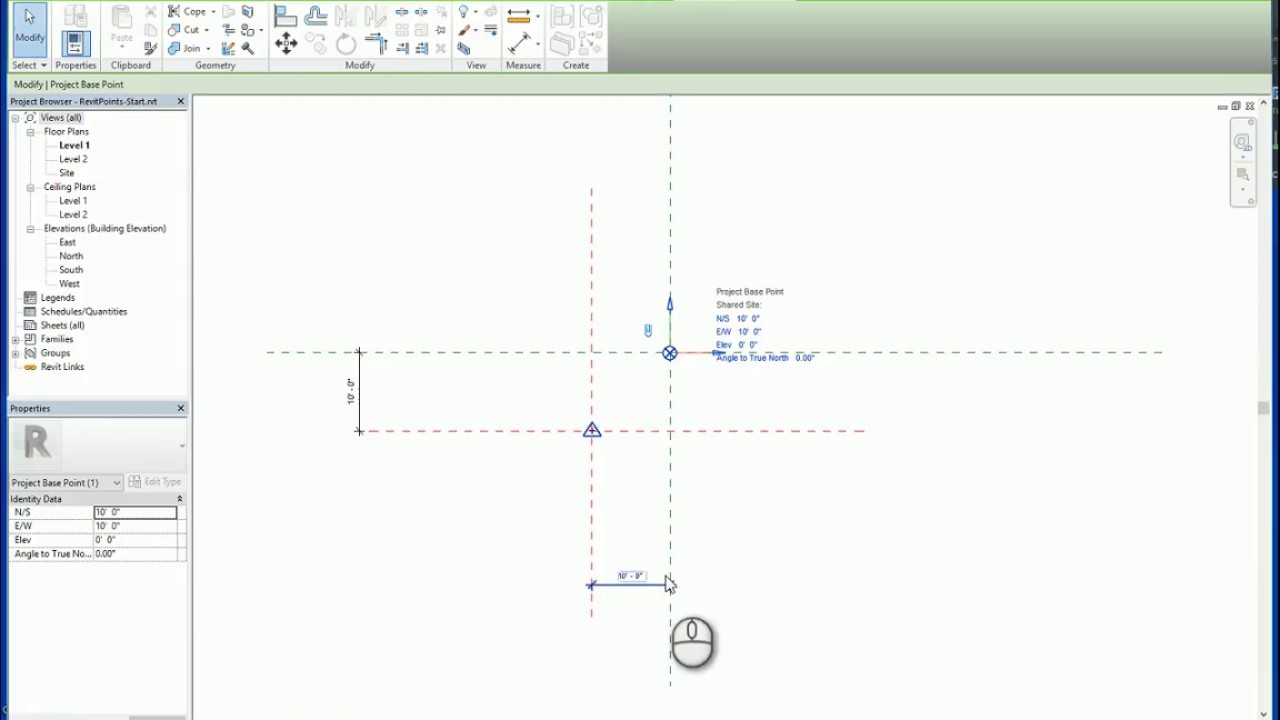 Revit Points- 01-Points in a Project File - YouTube