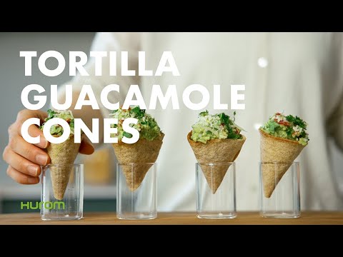 HEALTHY RECIPES | Delicious Tortilla Guacamole Cones | Perfect Party ...