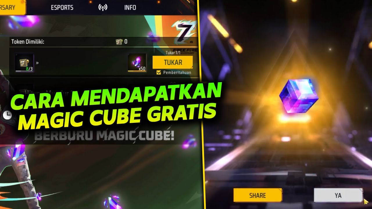 CARA MENDAPATKAN MAGIC CUBE GRATIS DI EVENT WEEKEND MAGIC CUBE FF ...