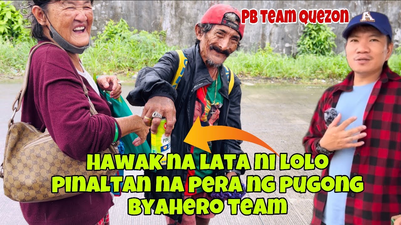 CHARITY program | INIPON NI LOLO SA LATA PINALTAN NG PB TEAM. ANG SAYA ...