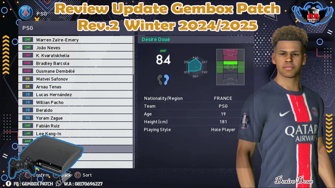 Review Update Rev. 2 PES Gembox Patch Winter 2024/2025 PS3 CFW/OFW HEN ...