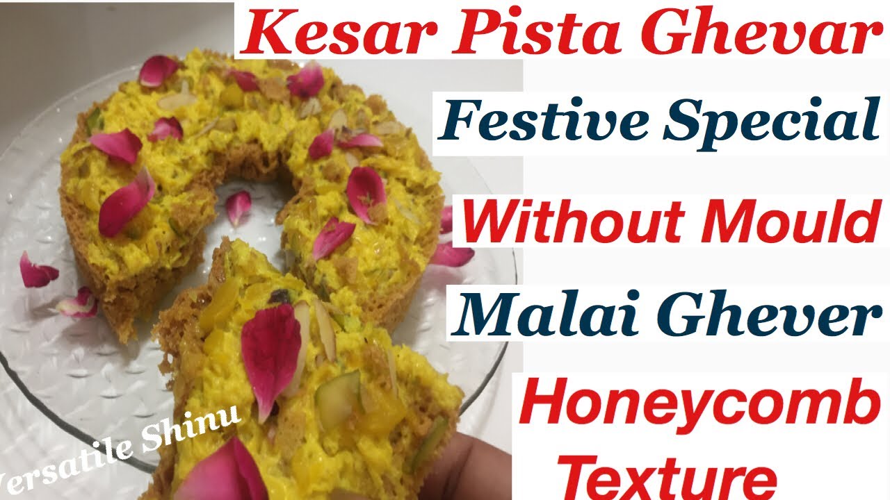 Kesar Pista Ghevar/Malai Rabri Ghewar/Festive Sweet - YouTube