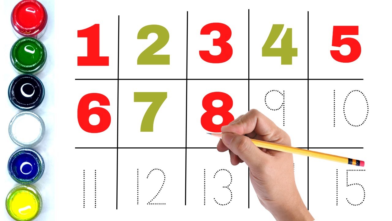 Counting Numbers | write and read numbers | 123 learning for kids | 1 ...