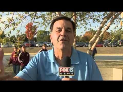 Tom Pipines checks out the football rivalry in West Bend - YouTube