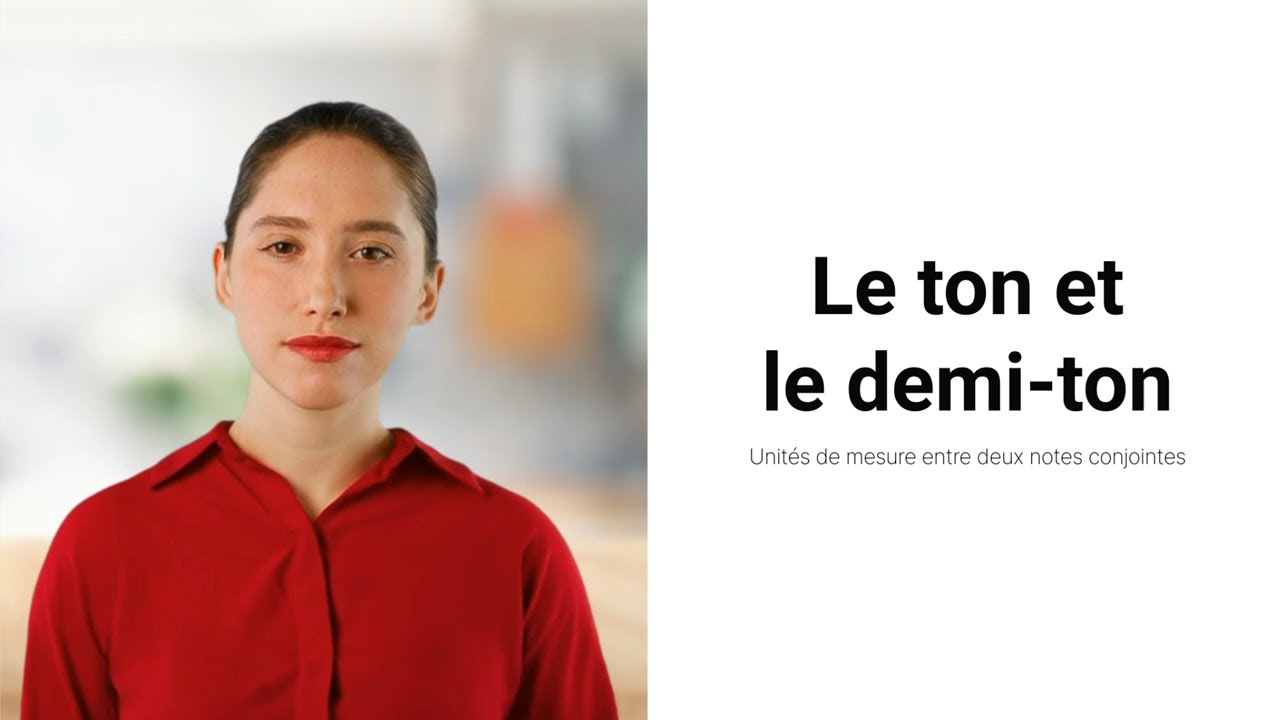 Le ton et le demi-ton en musique - YouTube