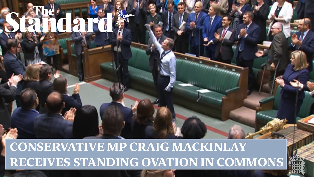 MP Craig Mackinlay who lost four limbs to sepsis gets standing ovation ...