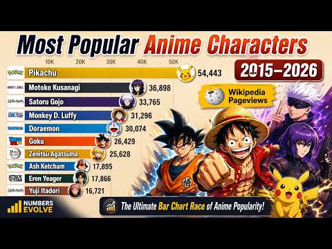 Top Anime Characters by Wikipedia Pageviews (2015–2026)