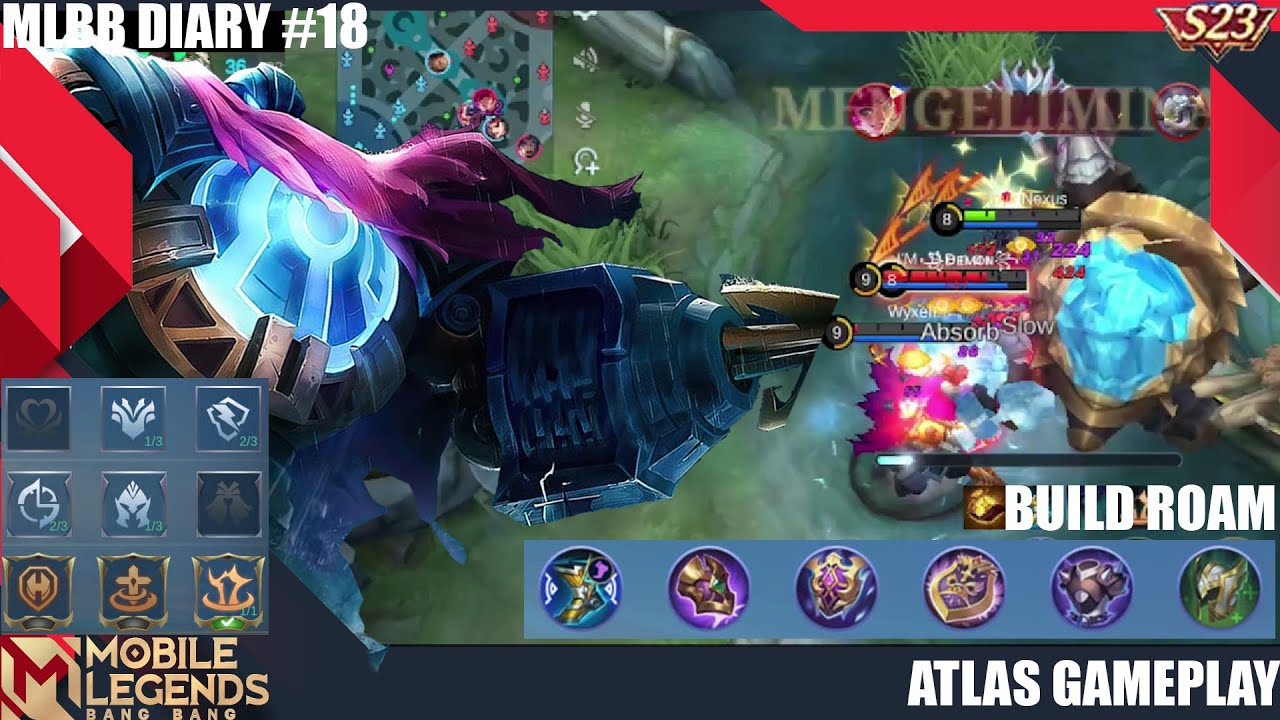 MLBB Diary #18 | Atlas Roaming Gameplay | 2022 - YouTube