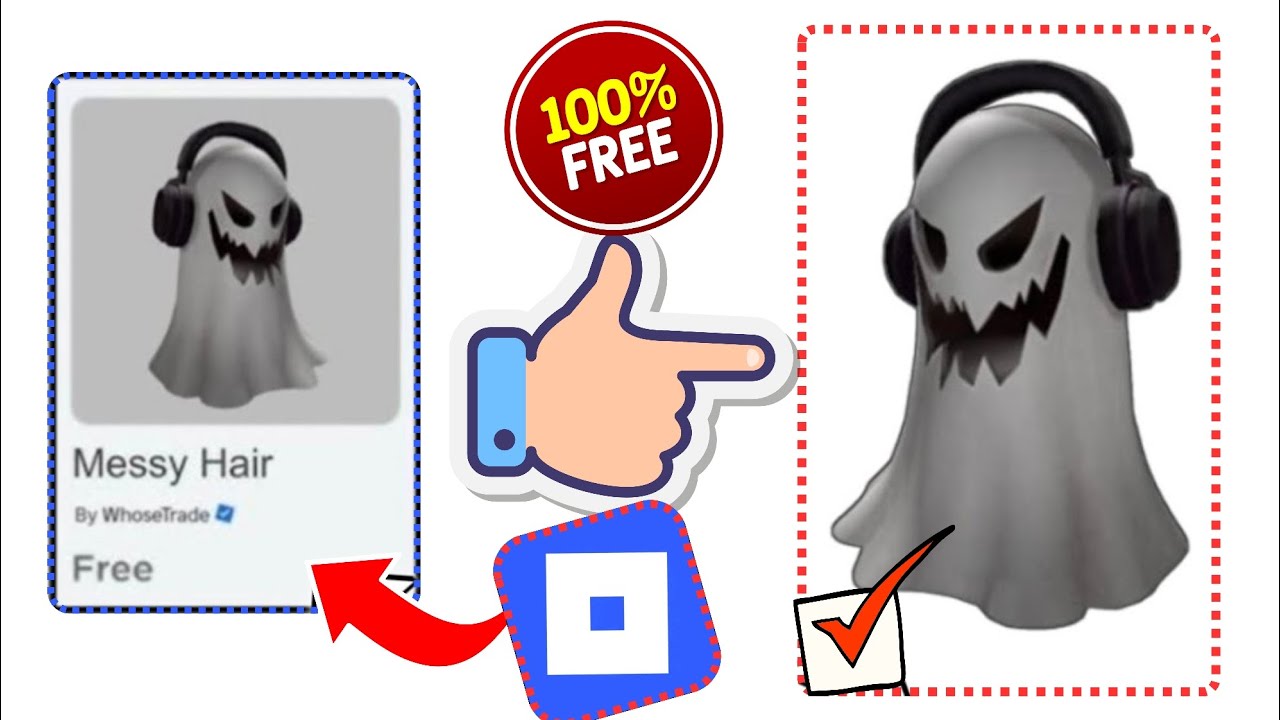 Hurry ! How to get free roblox Ghost items in roblox | Roblox Free ...