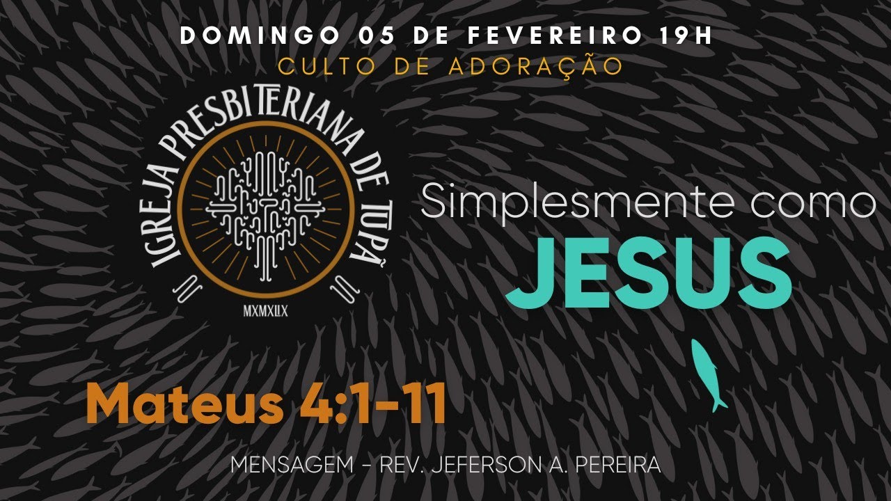 SIMPLESMENTE COMO JESUS - DESERTO - REV. JEFERSON A. PEREIRA - YouTube