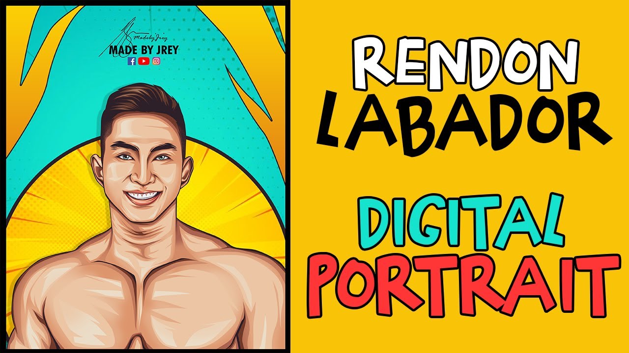 Rendon Labador | Digital Portrait | Using Photoshop - YouTube